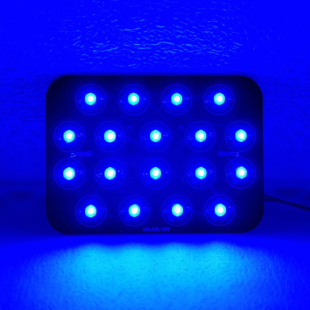 18W 450~455nm Royal Blue LED +PCB +AC Driver DIY Lamp Spot Light Plant ...