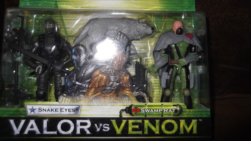 GI Joe Valor vs. Venom. Snake Eyes vs. Swamp Rat. In Original Package ...