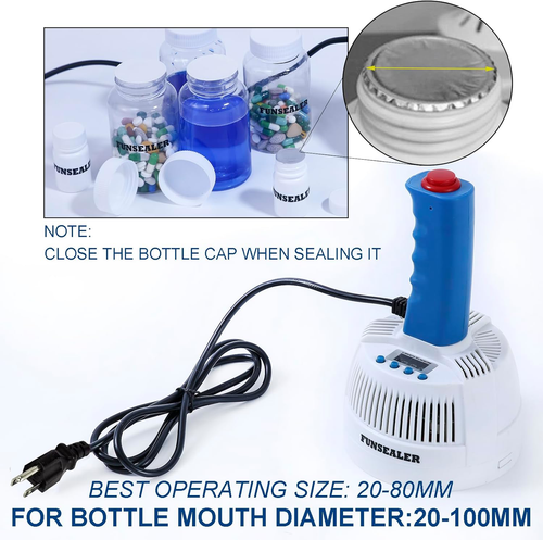 Induction Heat Sealer Bottle Cap Sealing Machine For Plastic Glass ...