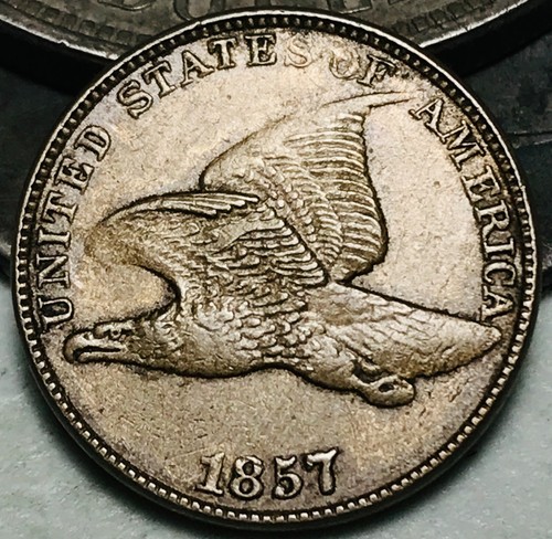 1857 Flying Eagle Cent Penny 1C Ungraded Choice Pre-Civil War US Coin ...