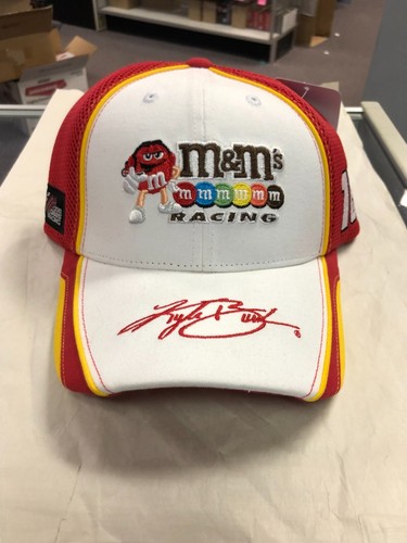 Kyle Busch 2021 #18 M & M Racing White, Yellow & Red Cap | eBay