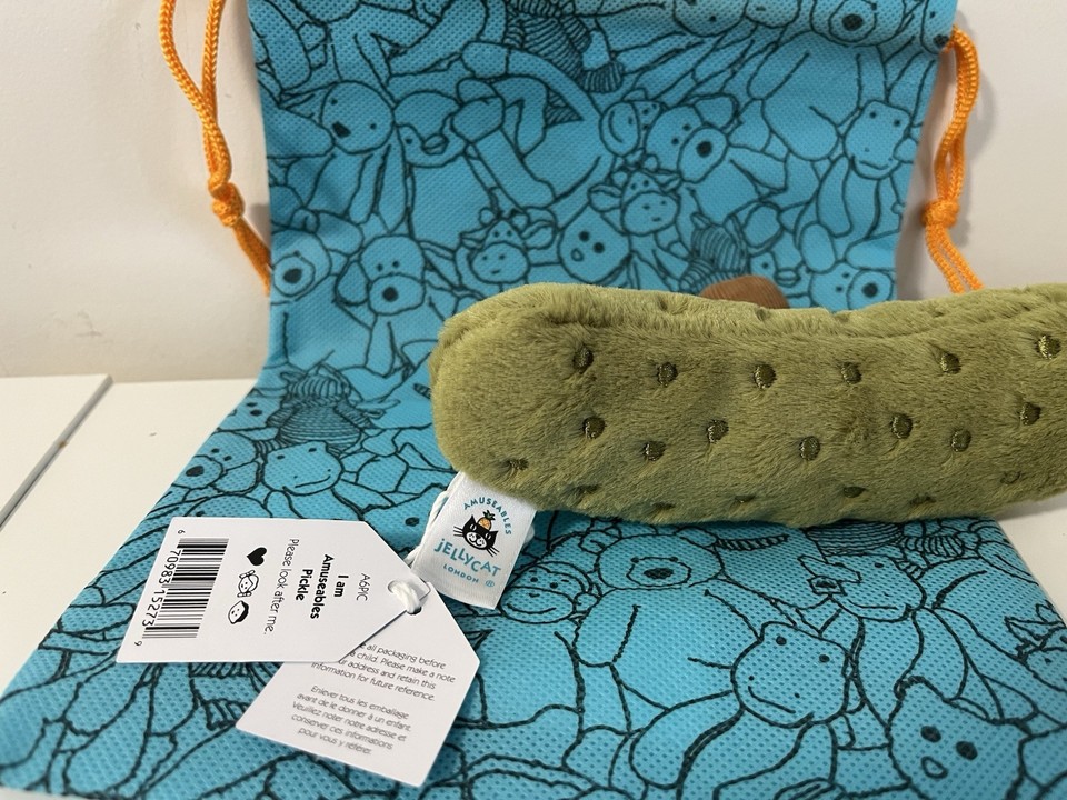 Jellycat Amusable PICKLE Soft Plush Toy Cute AUTHENTIC Collectible US ...