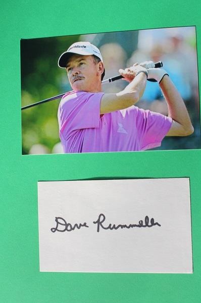 Dave Rummells Pro Golfer Hand Signed Autographed 3X5 Card New Photo Set ...