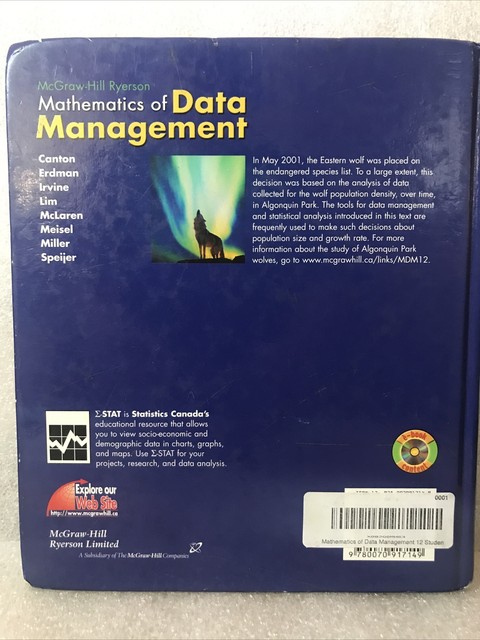 Mathematics of Data Management 12 Student Edition for sale online | eBay