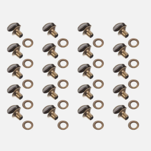 20 Pcs Brass Shoe Lace Hooks Boot Eyelet Repair Kit Travel Hiking ...