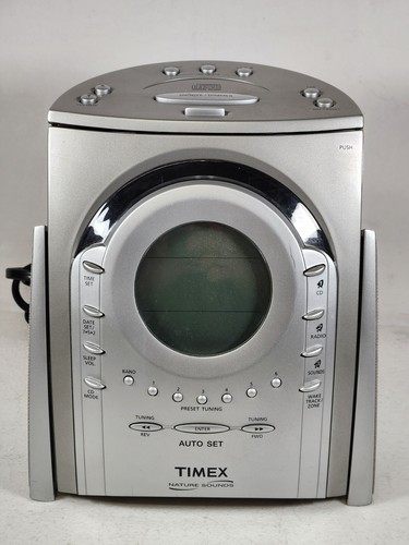 Timex T621T Nature Sounds Auto-set CD Clock Radio With Preset Tunning ...