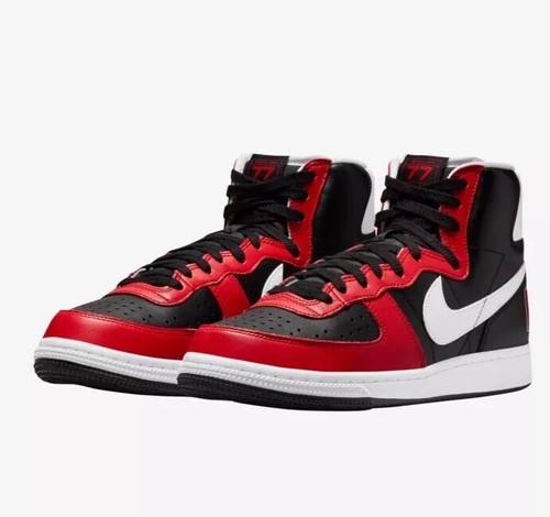 Nike Terminator High Top Athletic Sneakers Black University Red FN4442 ...