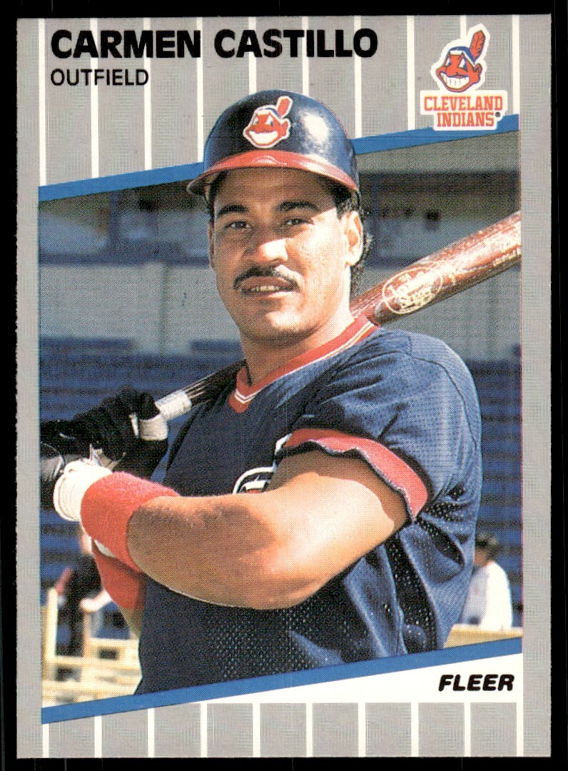 1989 Fleer Baseball Card Carmen Castillo Cleveland Indians #401 | eBay