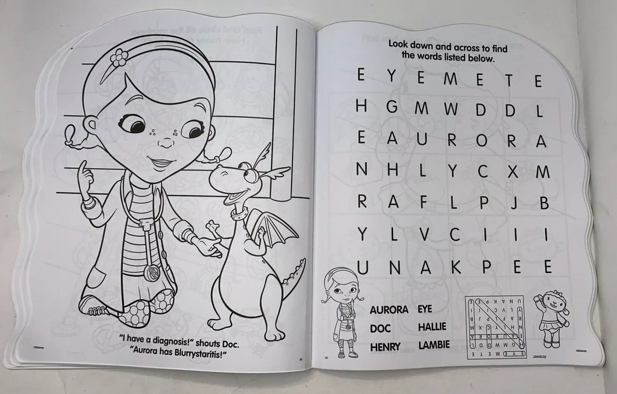 Doc Mcstuffins Hallie Coloring Pages