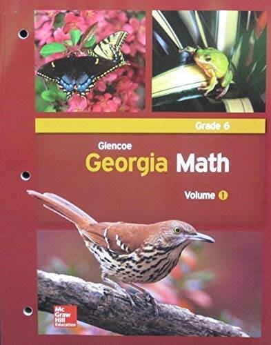 Glencoe Georgia Math, Grade 6, Volume 1 - Paperback By Glencoe - GOOD ...