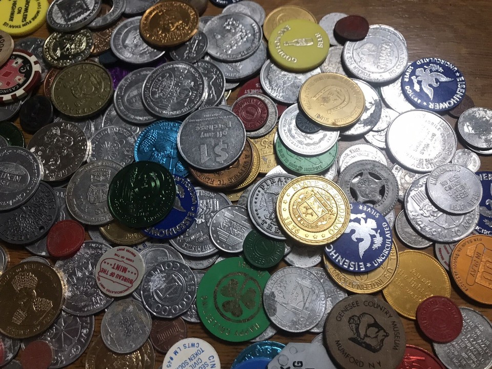 Large Group Lot Of Vintage Tokens coins | eBay