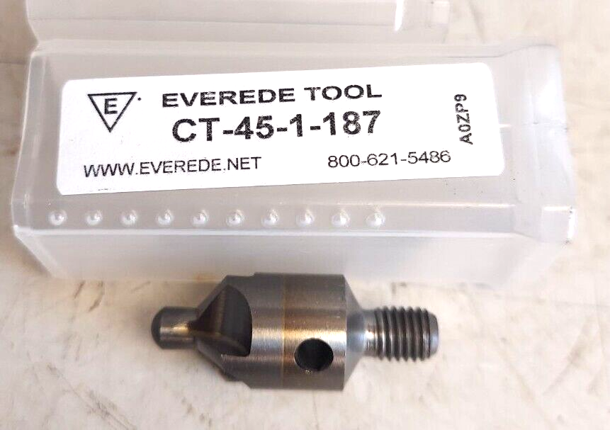 Everede Tool CT-45-1-187 Carbide Threaded Shank Countersink | eBay