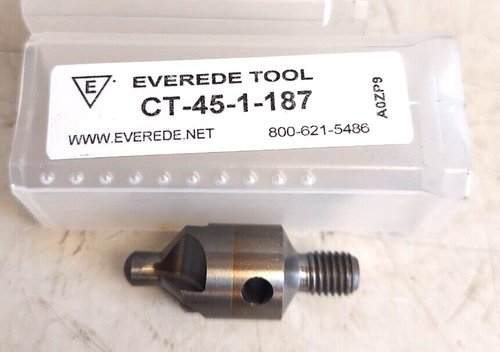 Everede Tool CT-45-1-187 Carbide Threaded Shank Countersink | eBay