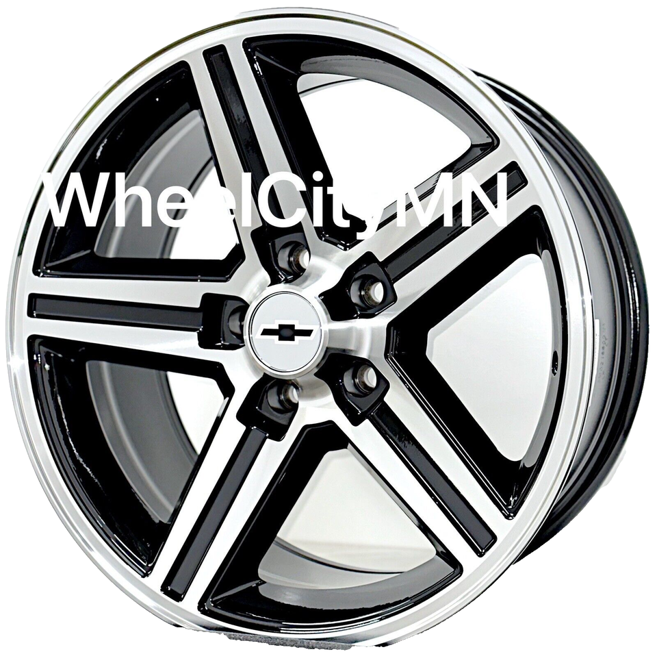 18” black machined Chevy Camaro IROC Z28 OE replica wheels fits S10 5x4 ...