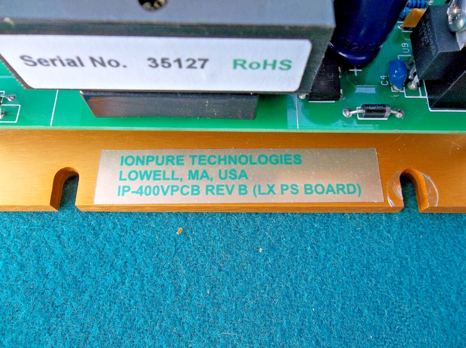 IONPURE IP-400VPCB Controller Board 11 10 4a | eBay