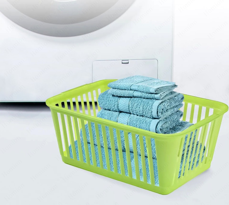 PLASTIC HANDY BASKET STORAGE TIDY ORGANIZER PHARMACY SCHOOL HOME OFFICE ...