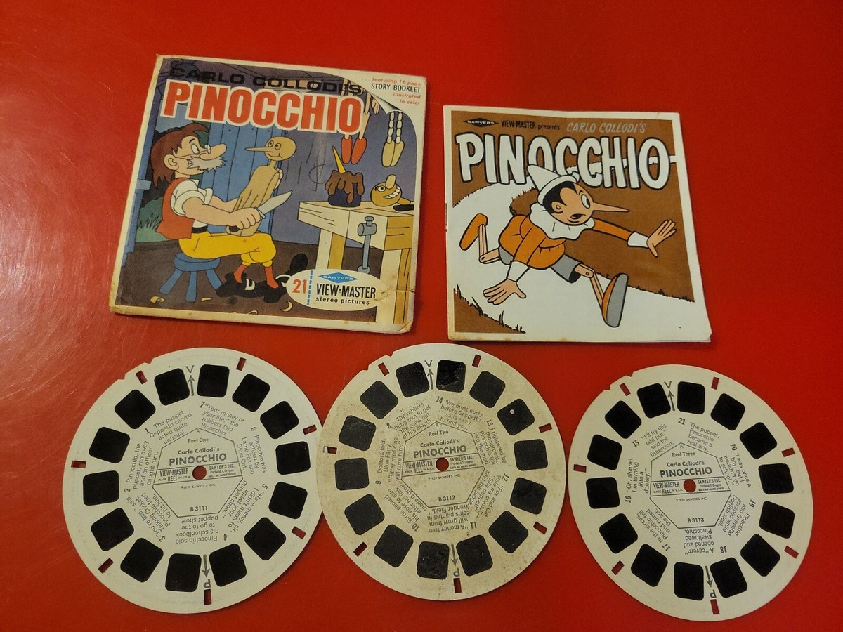 Pinocchio View Master Reels Pinocchio B311 Vintage View Master 3