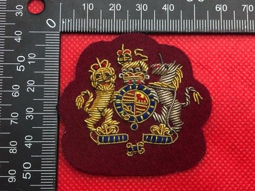 Genuine British Army Warrant Officer WO1 Rank Badge Bullion Embroidered ...