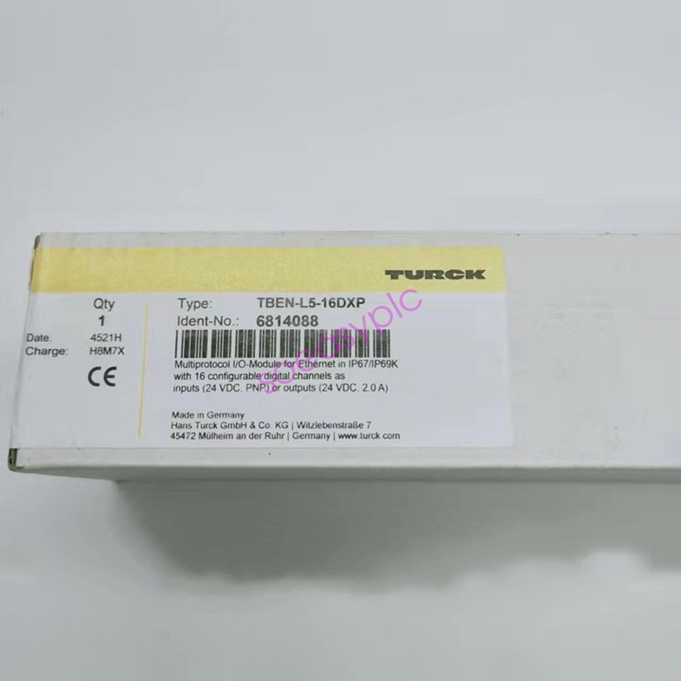 1pc New TURCK TBEN-L5-16DXP 6814088 Multiprotocol I/O Module Fast Ship ...
