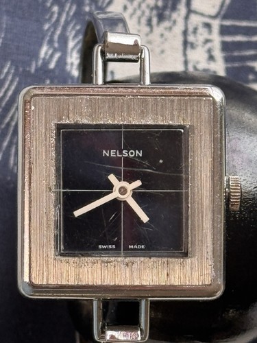 Nelson Ladies Wristwatch, Mid-Century, Vintage, Bangle, Swiss Made ...