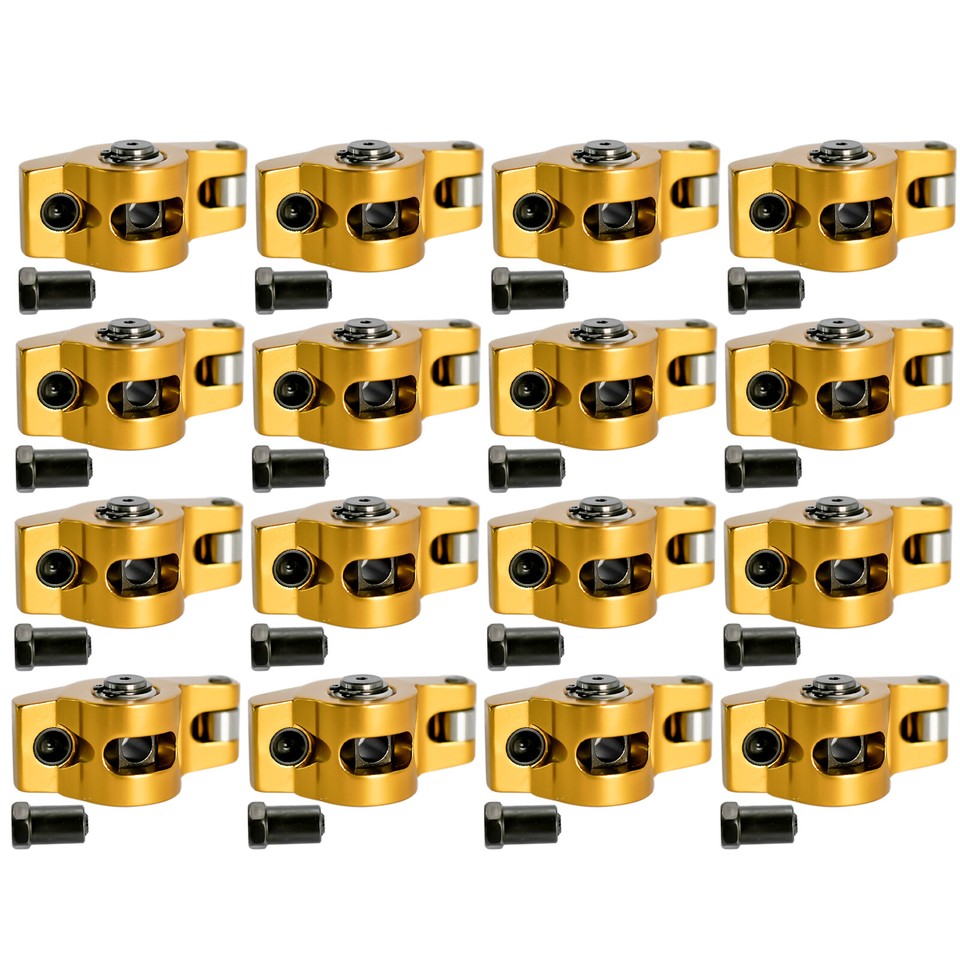 Aluminum Full Roller Rockers Arms 1.6 Ratio 3/8" Stud for Chevy SBC 267 ...