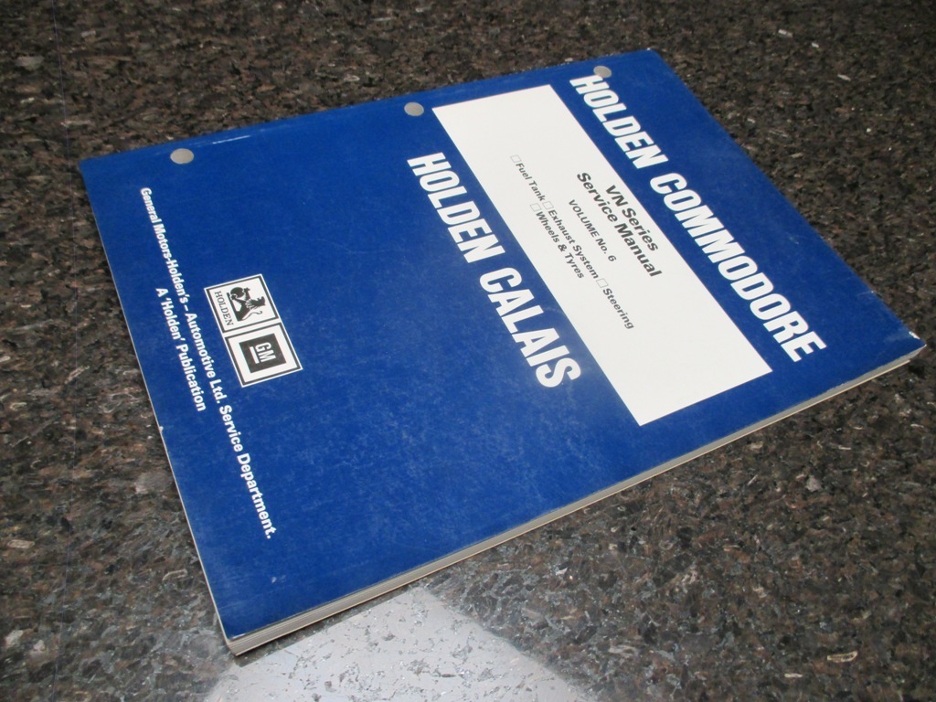 Holden Commodore VN Series V6 V8 Factory Service Manual : Volume 6 | eBay