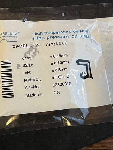 High pressure and temperature oil seal BABSLCFW UP0450E 33.34x72.39x9.5 ...