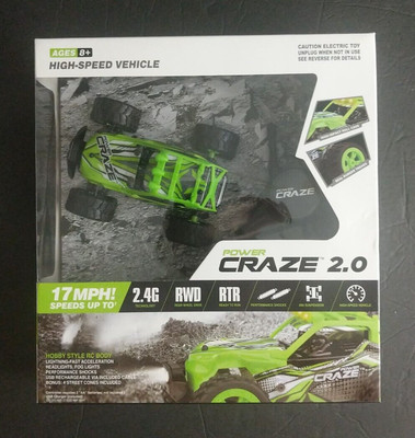 Power Craze 2.0 Mini RC Car With Remote Control Green New and Sealed | eBay
