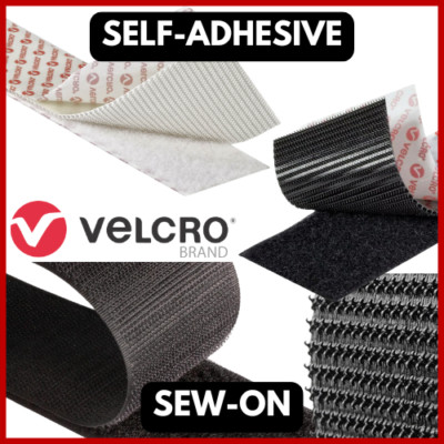 VELCRO® Hook & Loop Tape – Self-Adhesive /Sew-On 10mm 16mm 20mm 25mm ...