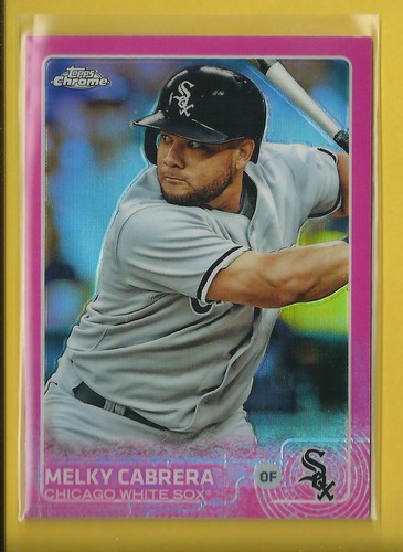 Melky Cabrera 2015 Topps Chrome Pink Refractors Card # 127 Chicago ...