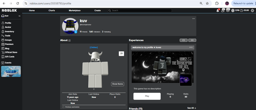Stacked 2012 Roblox Account With Headless (Rare UGC Limiteds 100 ...