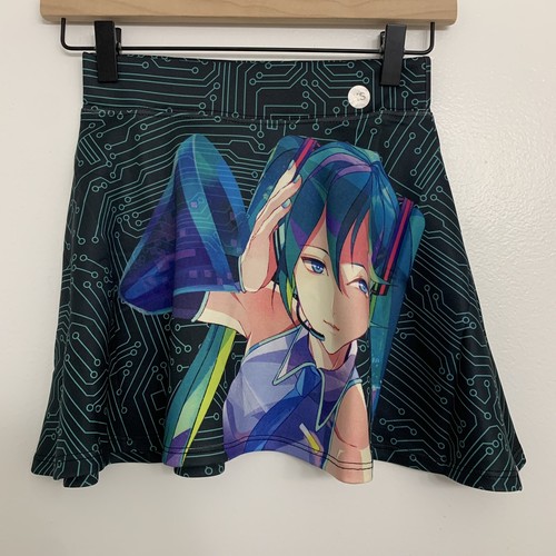 New Welovefine XS Crypton Vocaloid Hatsume Miku Mini Skater Skirt ...