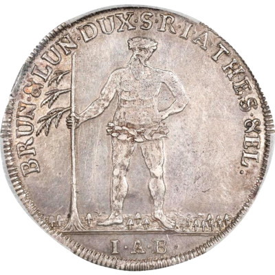 1732 IAB German States Brunswick Calenberg Hannover Wildman Taler, PCGS ...