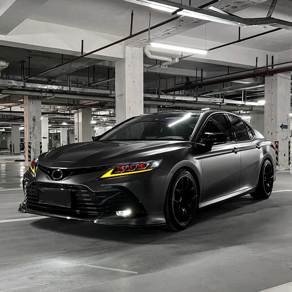 2Set Red Devil Eye LED Headlight+Tail Light For Toyota Camry 2018-2024 ...