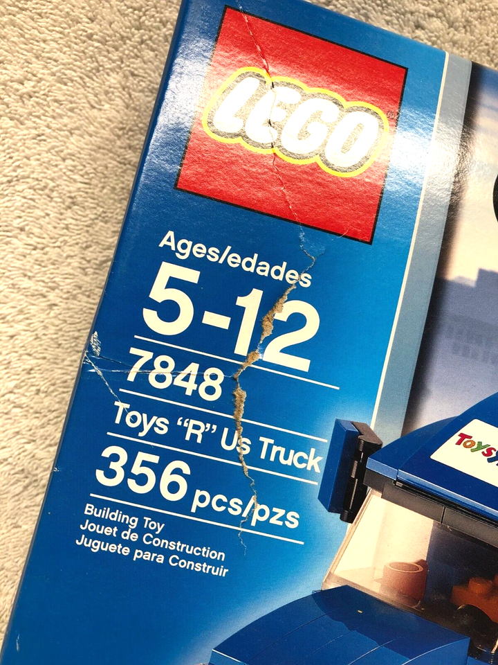 7848 TOYS R US TRUCK city town lego legos set NEW exclusive tru DAMAGED ...