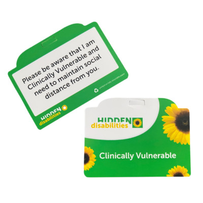 Clinically Vulnerable ID Card for Sunflower Lanyard | eBay UK