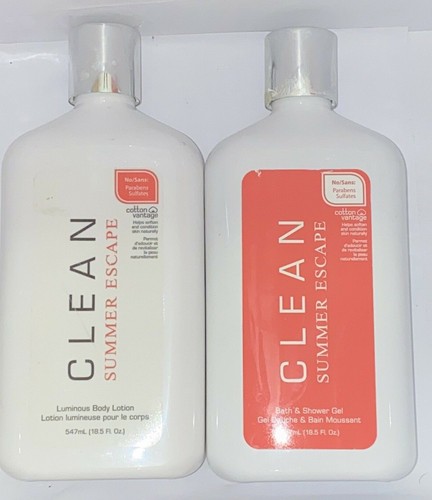 Clean Summer Escape Luminous Body Lotion/ Shower Gel 18.5 Fl.Oz | eBay