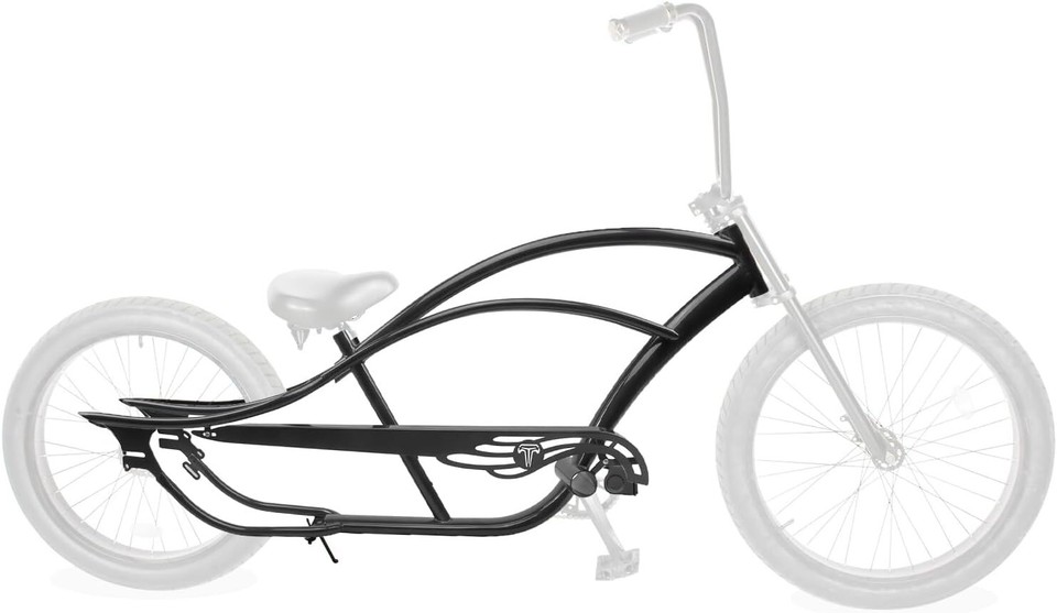 Stretch Beach Cruiser Bicycle Frame Disc Brake Mount Bronco 26 x 4.0 ...