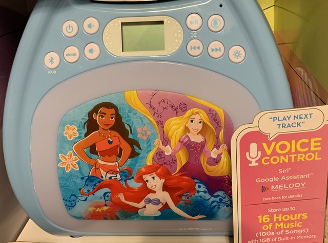 Disney Princesses Bluetooth Mp3 Karaoke Machine W LED Light Show 16 HRS ...