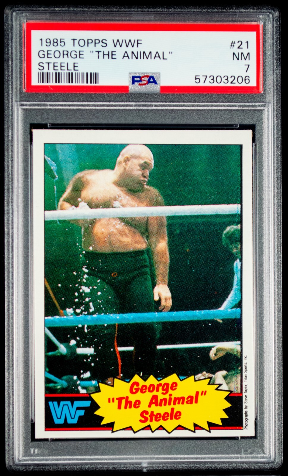1985 Topps WWF - #21 George "The Animal" Steele (RC) for sale online | eBay