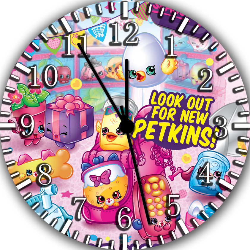 Shopkins Frameless Borderless Wall Clock For Gifts or Home Decor E498 ...