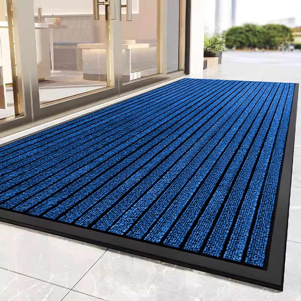 Non Slip Heavy Duty Rubber Barrier Mat Hall Hallway Kitchen Runner Rug ...