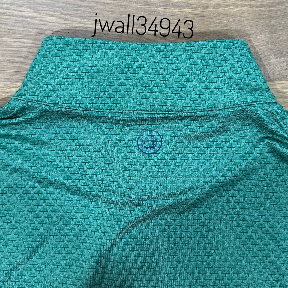 2026 MASTERS by Peter Millar Golf Leaderboard Quarter 1/4 Zip Pullover ...