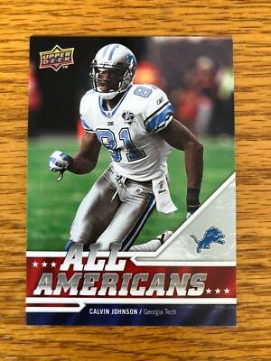 2009 Upper Deck Draft Calvin Johnson Card #288 All Americans | eBay