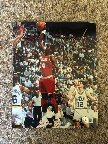 Hakeem Olajuwon-Houston Rockets Beckett certified Autographed 8x10 “THE ...