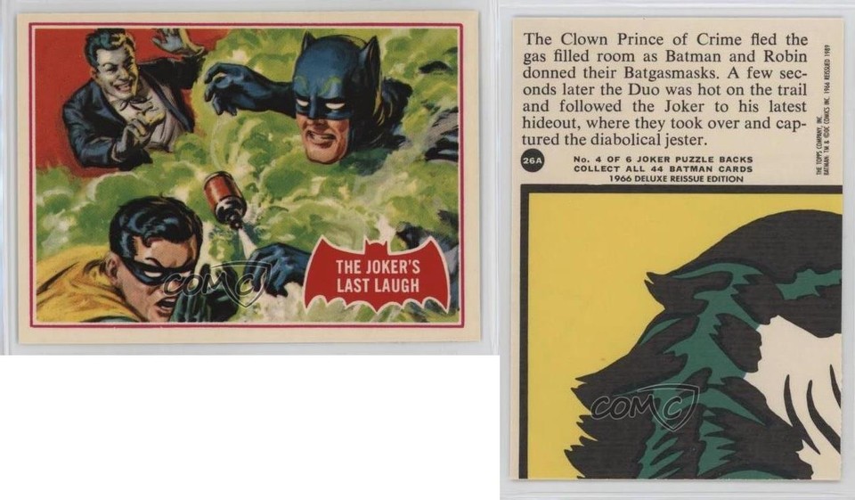 1989 Batman Deluxe Reissue Edition Red Bat The Joker Robin 's Last ...