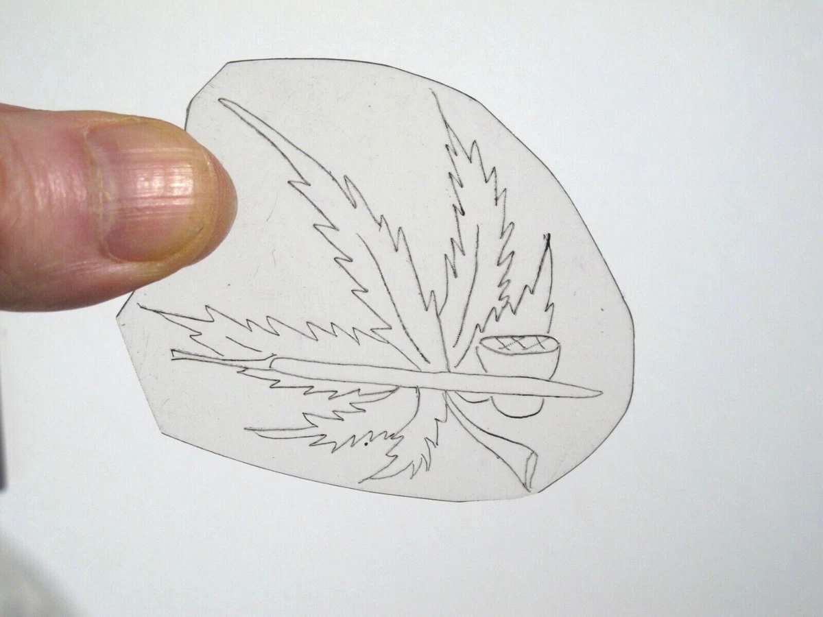 Weed Leaf Drawing Tattoo