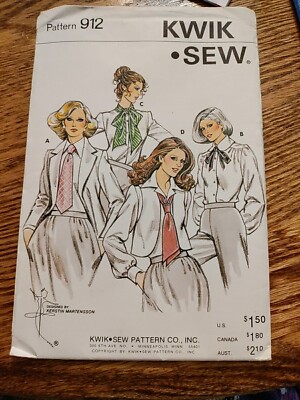 912 Kwik Sew SEWING Pattern UNCUT Fashion Ties Bow Rectangle Necktie | eBay
