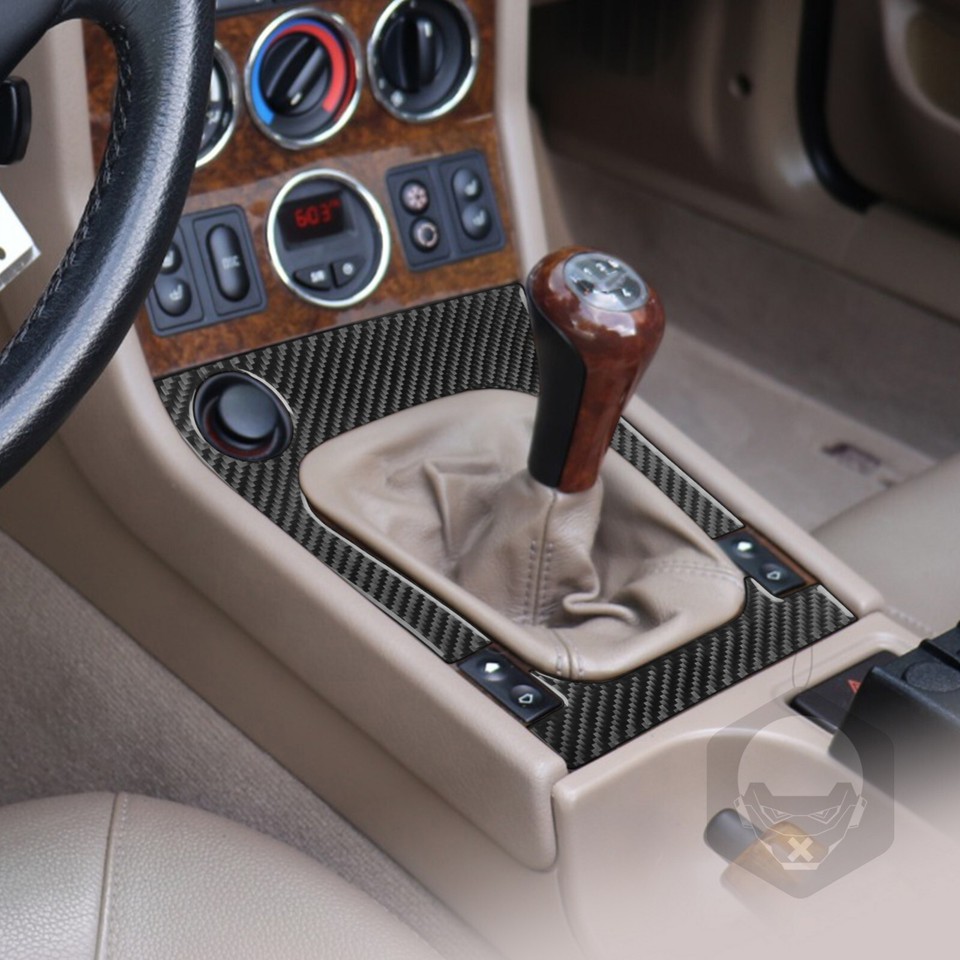 3Pcs Real Carbon Fiber Console Gear Shift Panel Cover For BMW Z3 E36 ...