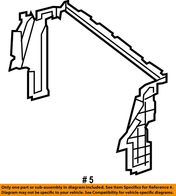 Mercedes-Benz 2125052930 Genuine OEM Upper Baffle | eBay